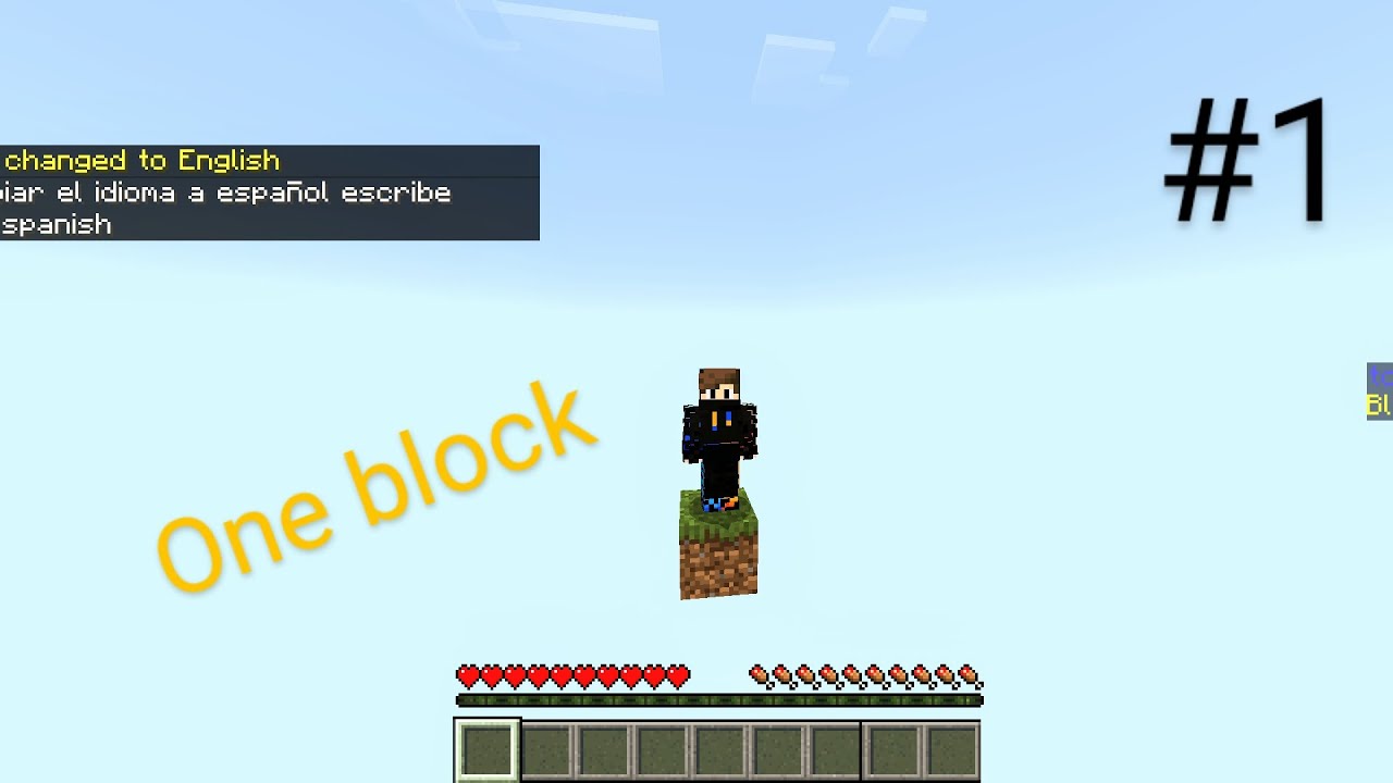 One block in Minecraft l Ep - 1 - YouTube