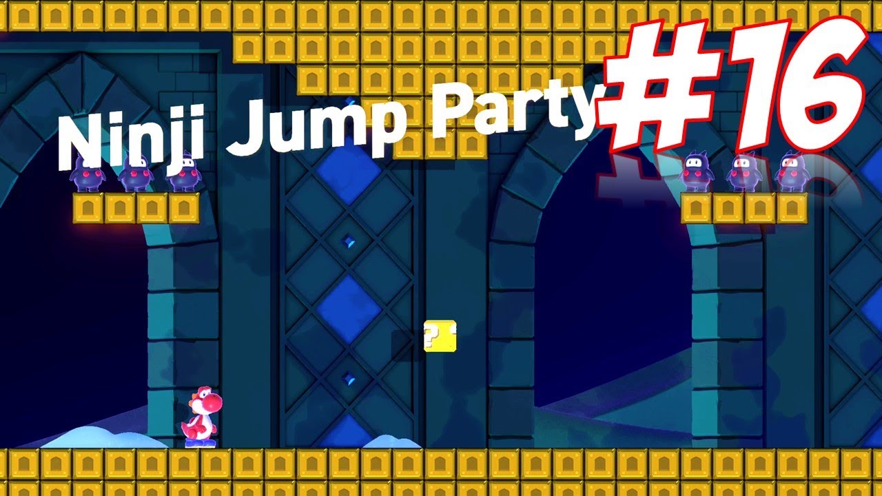 Super Mario Bross Wonder Gameplay Nintendo Switch Ninji Jump Party ...