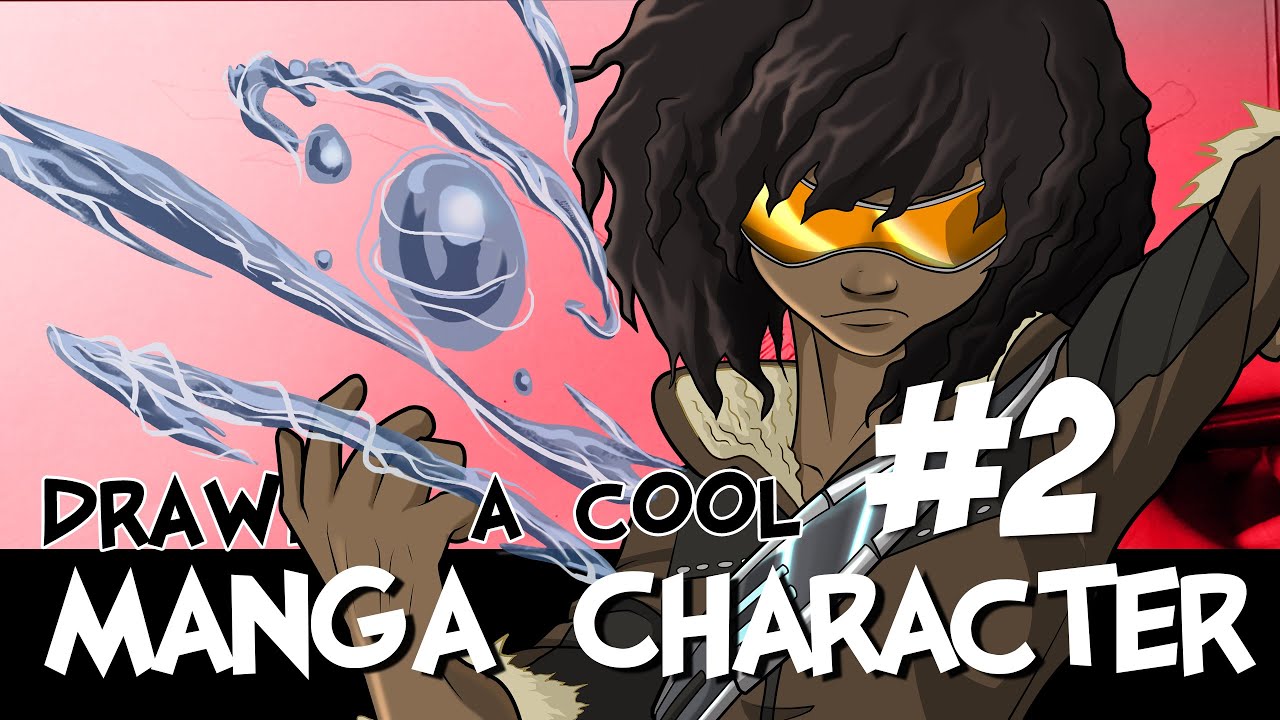 Drawing a Cool Manga Character - REAL TIME [Part 2] - YouTube