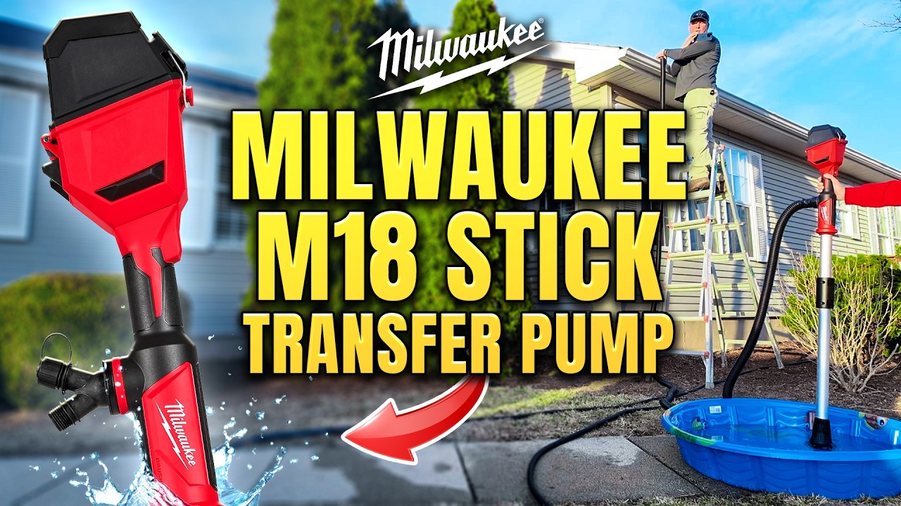 This NEW Milwaukee M18 Stick Pump Will SAVE your Jobsite...and Your ...