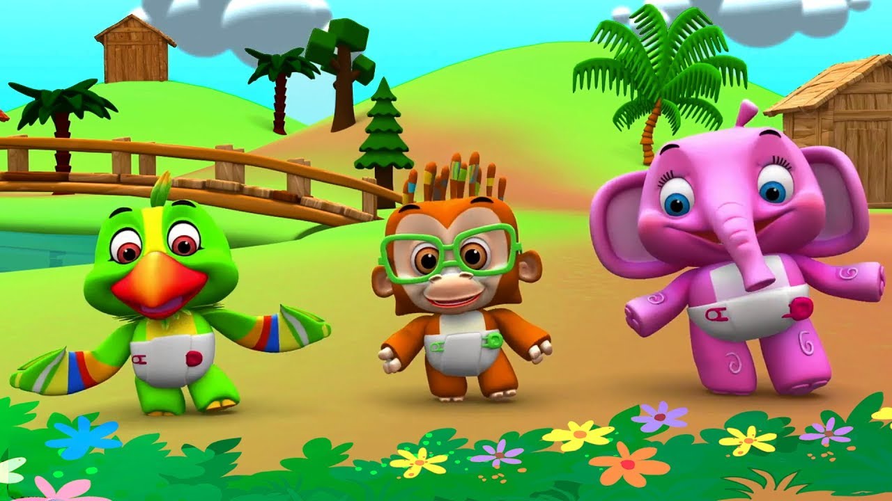 Rig A Jig Jig | Kindergarten Nursery Rhymes For Toddlers | Cartoons For ...