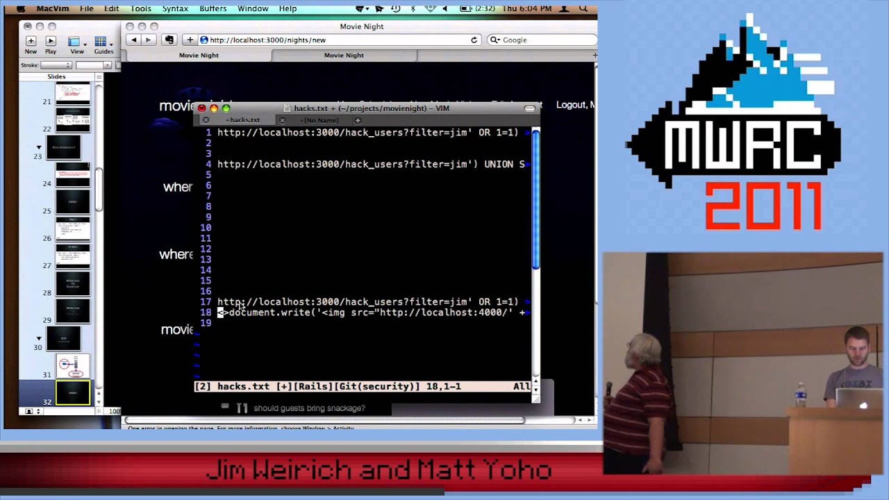 MWRC 2011 - Securing Your Rails App - YouTube