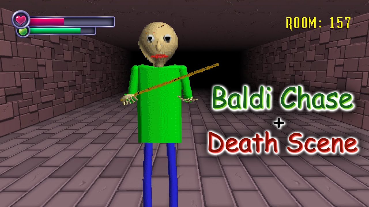 Baldi Chase & Death Scene in Spooky's Jump Scare Mansion! [MOD] - YouTube