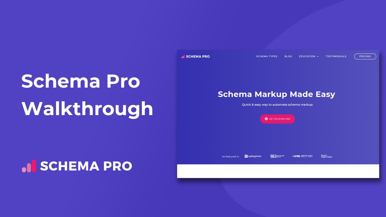 Schema Pro Walkthrough - Understand ALL the features of Schema Pro ...