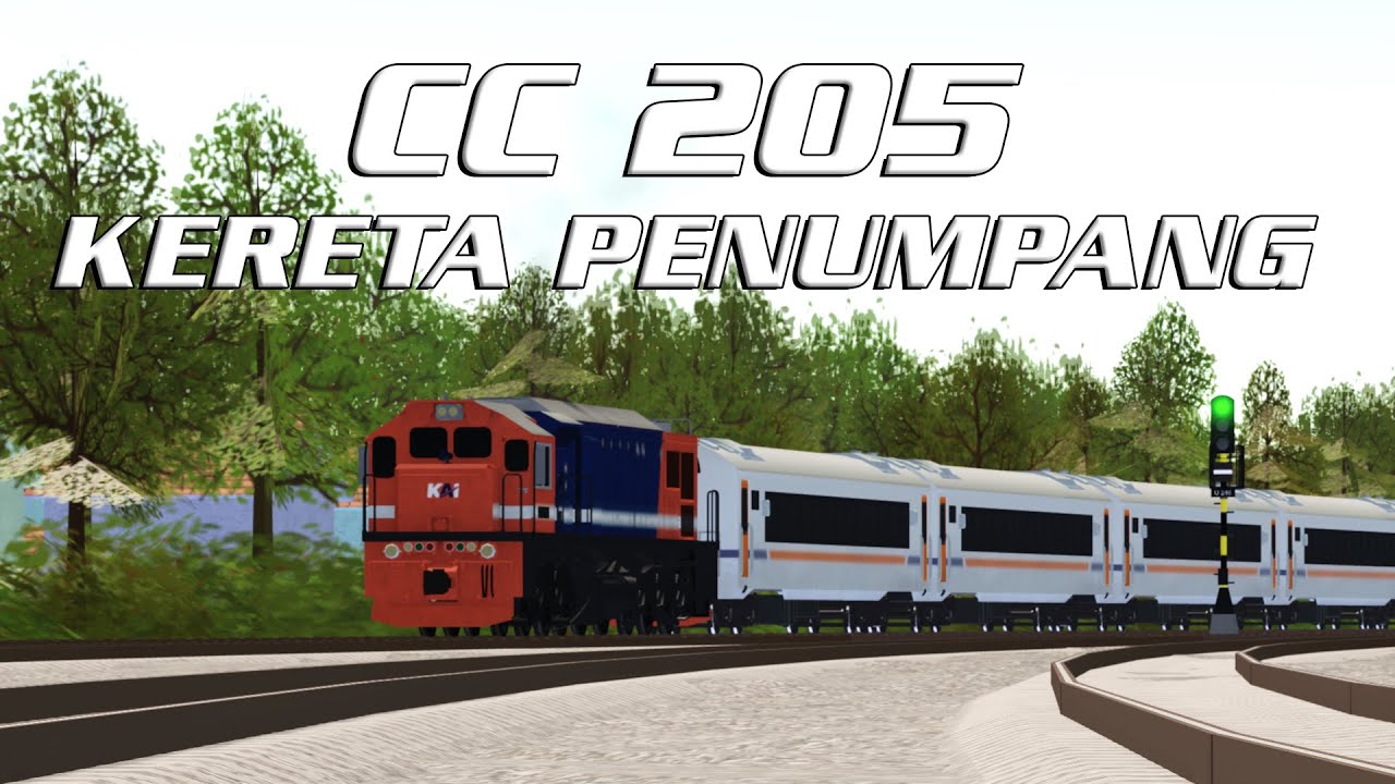 BAWA KERETA PENUMPANG TERPANJANG DENGAN CC 205 || Roblox Incorails ...