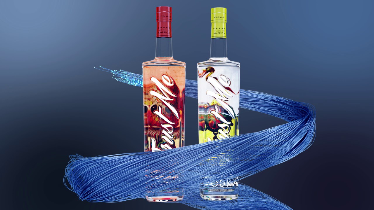 Trust Me Vodka product animation using TyFlow - YouTube