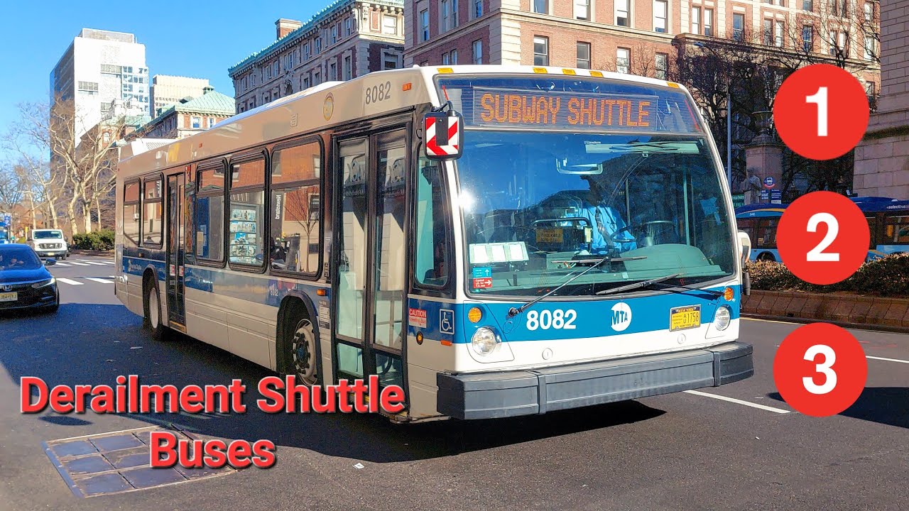 MTA New York City Transit: (1) Train Derailment Shuttle Bus Action #mta ...