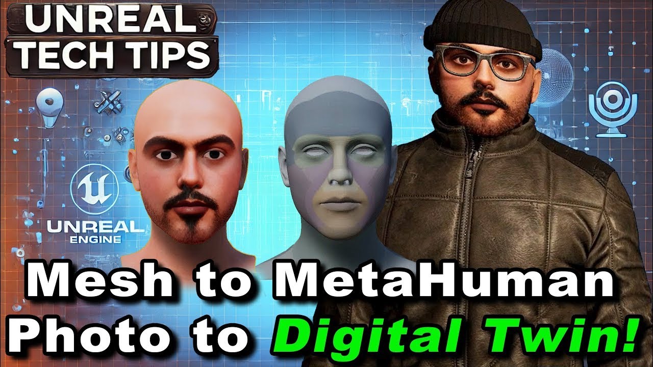 Create a MetaHuman Digital Twin from Mesh or Photo | Unreal Tech Tips ...