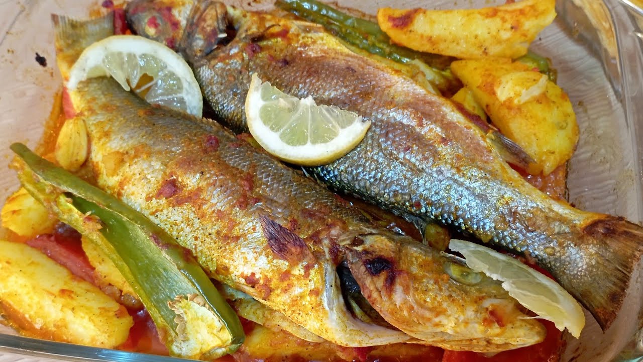 مصلي حوت تونسي (قاروص) 🐟 اسهل و اسرع وصفة يحضر في رمشة عين زيد البنة ...