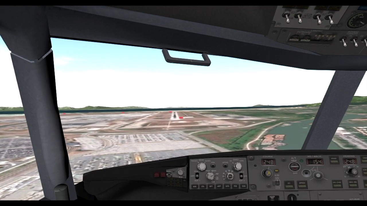 Westjet 2440 Cockpit landing at Vancouver(with GPWS Callouts)|| GeoFS ...
