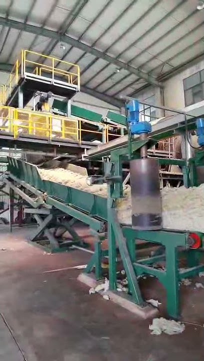 Pendulum and pressing of rock wool production line - YouTube