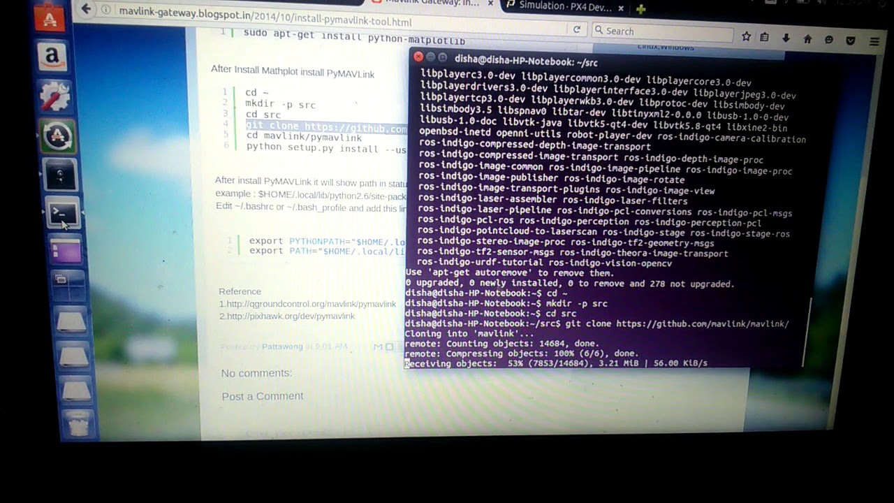 installation of mavlink by python - YouTube
