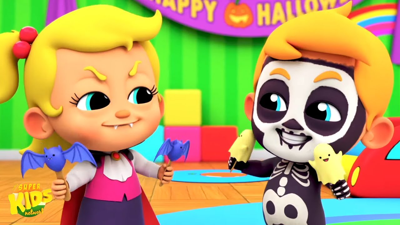 Peak A Boo | पीकाबू | Halloween Rhymes for Kids | Knock Knock Whose ...