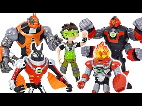 Ben 10 Omni-Kix armor Heatblast, Four Arms transform! | DuDuPopTOY