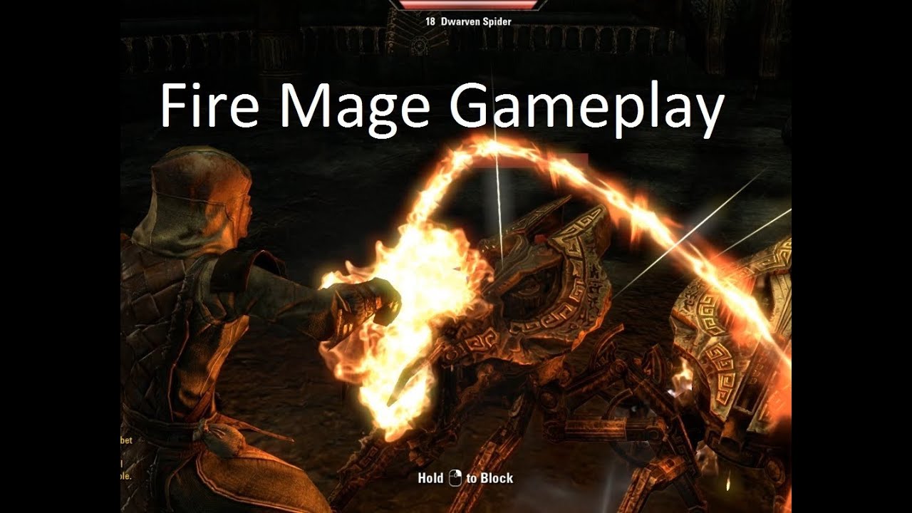 ESO: Fire Mage DK - Mzithumz (Open World Dungeon) - YouTube