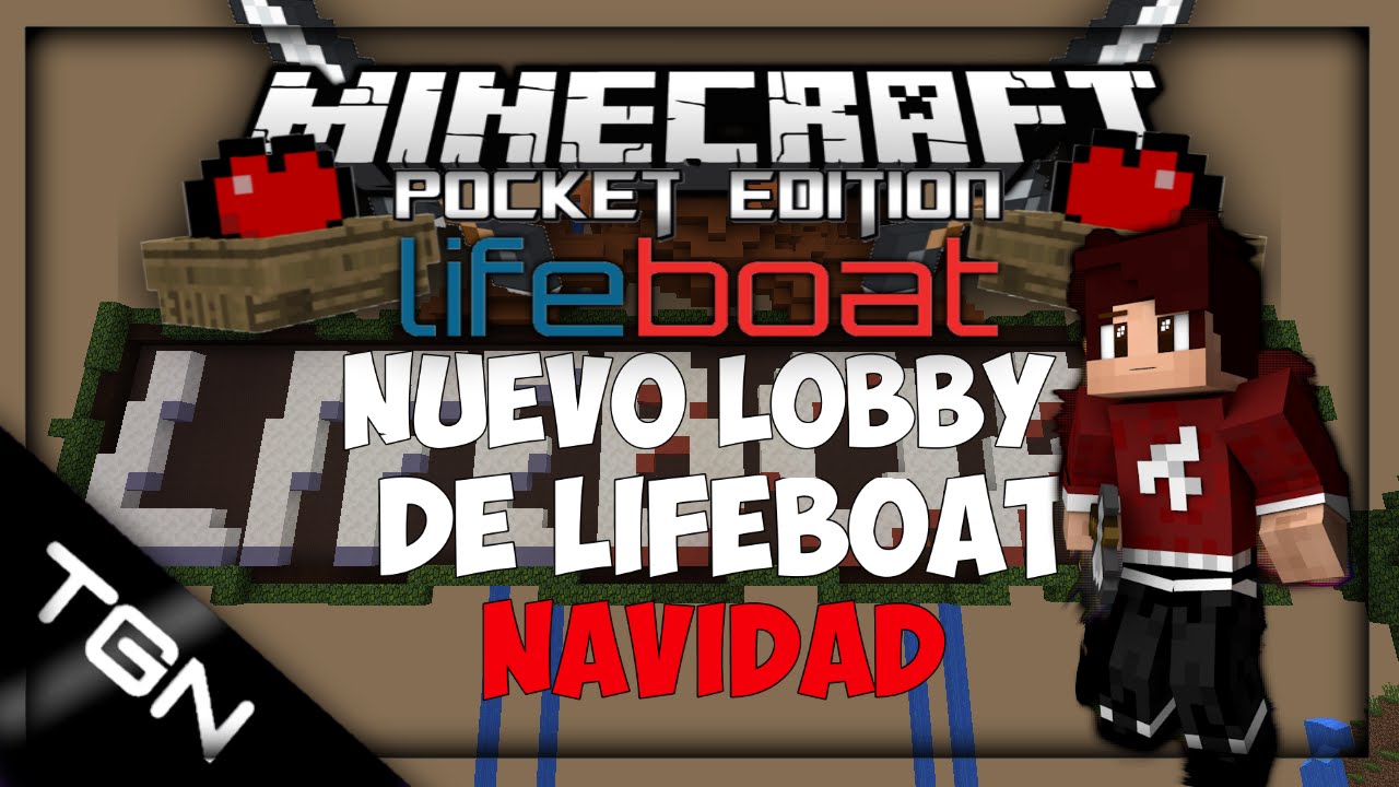 Nuevo Lobby De Lifeboat! - Navidad! - Minecraft Pe - YouTube