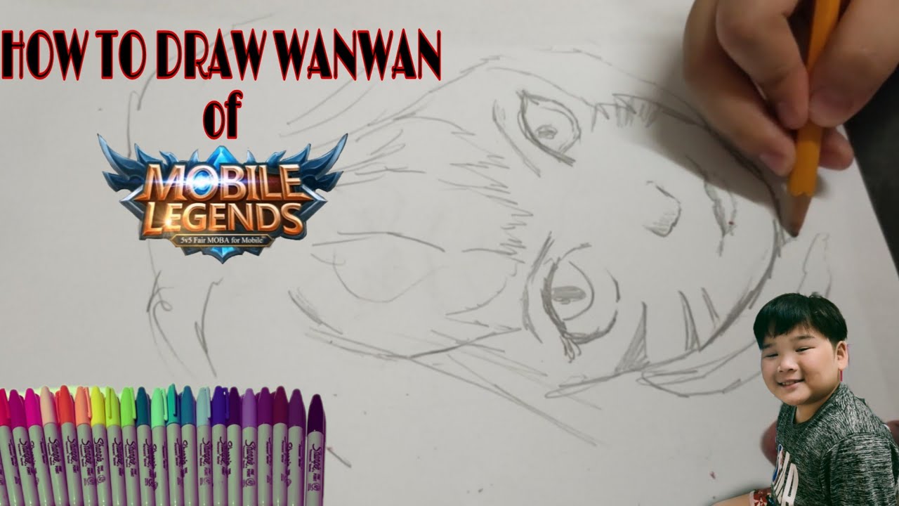 HOW TO DRAW WAN WAN OF MOBILE LEGENDS - YouTube