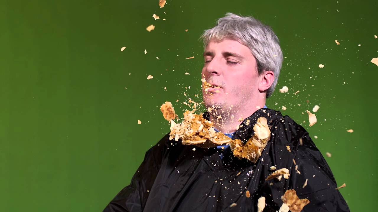 All ways funny pie in the face slowmo by myslowmochannel - YouTube