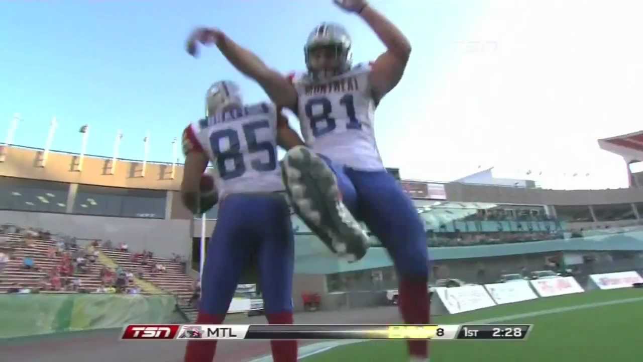 Brian Bratton touchdown in Edmonton - August 17, 2012 - YouTube