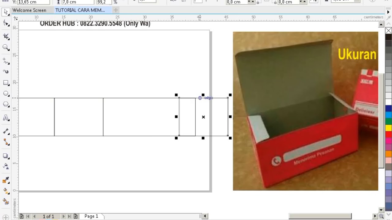 Tutorial Cara Membuat Design Dus Fried Chicken - YouTube