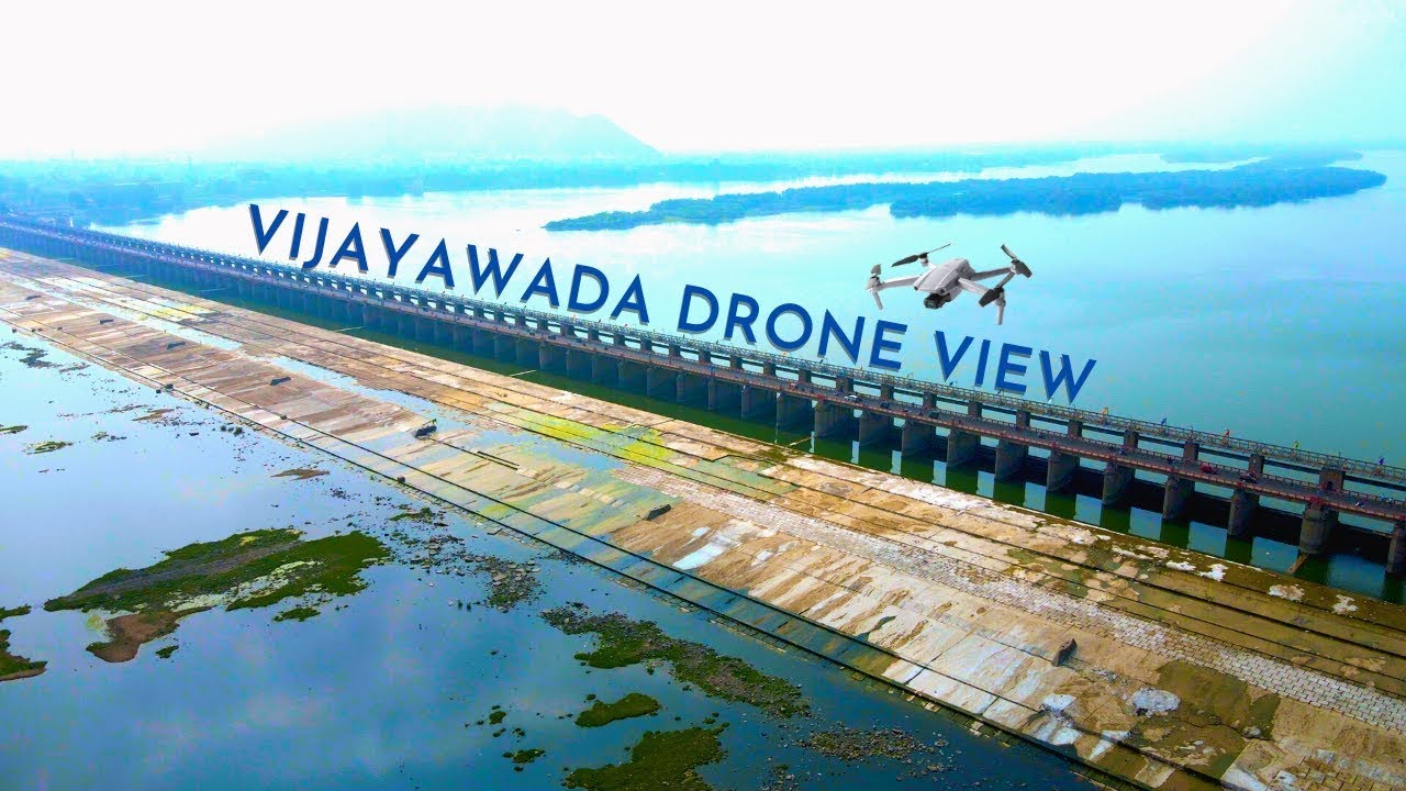 Prakasam Barrage Drone Video | Prakasam Barrage Vijayawada | Vijayawada ...