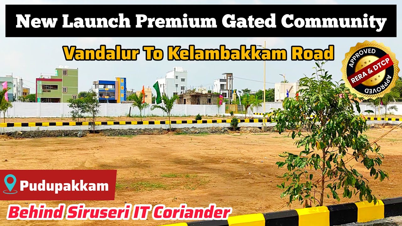 New launch gated community layout plots for sale in vandalur to ...