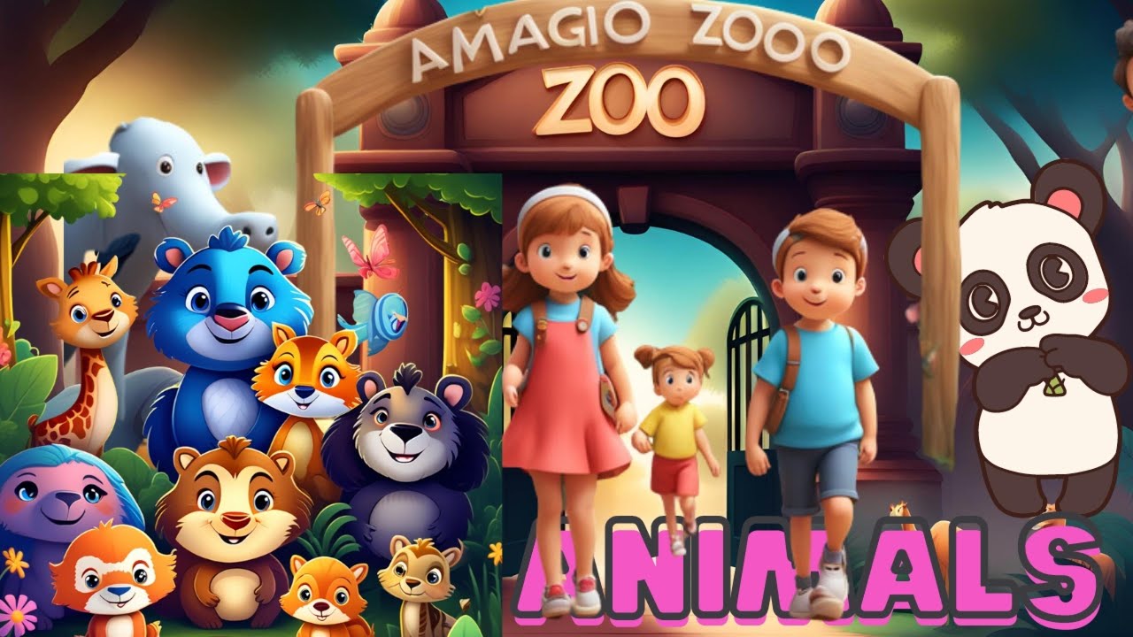 Animals At The Zoo Learning About Zoo Animals & sounds - YouTube