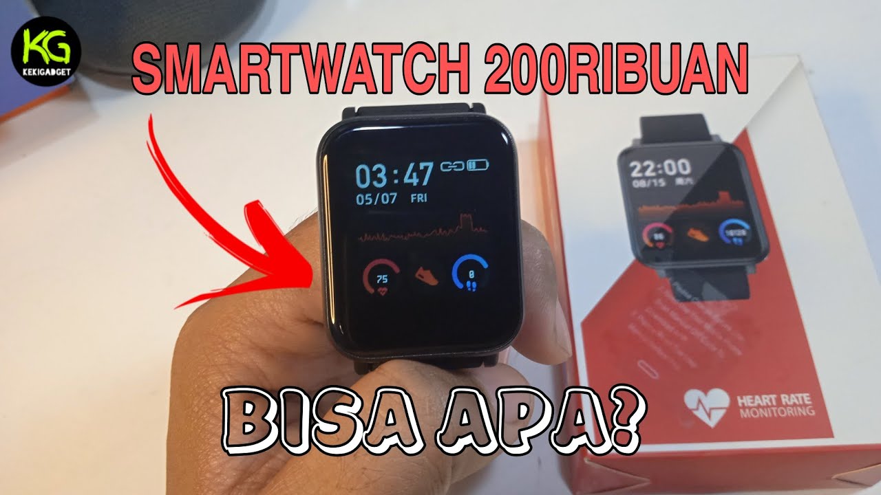 REVIEW R7 SMARTWATCH HARGA 200RIBUAN | TEST AKURASI HEART RATE & SpO2 😁 ...