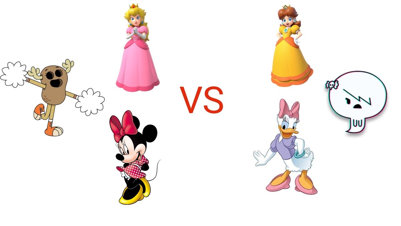 mugen Minnie mouse/penny/peach vs Daisy duck/Carrie/daisy - YouTube