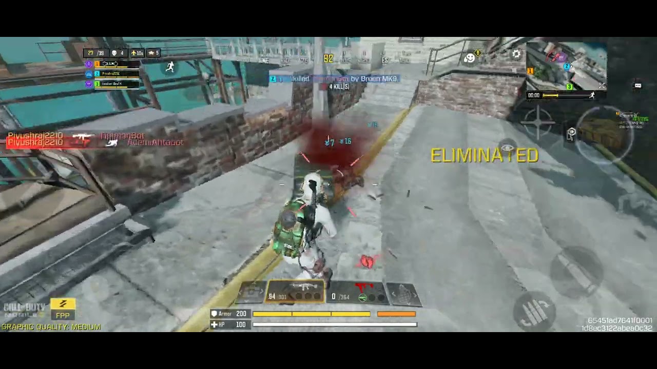 Surviving* enemies using execution killed in tournament in codm ... - YouTube