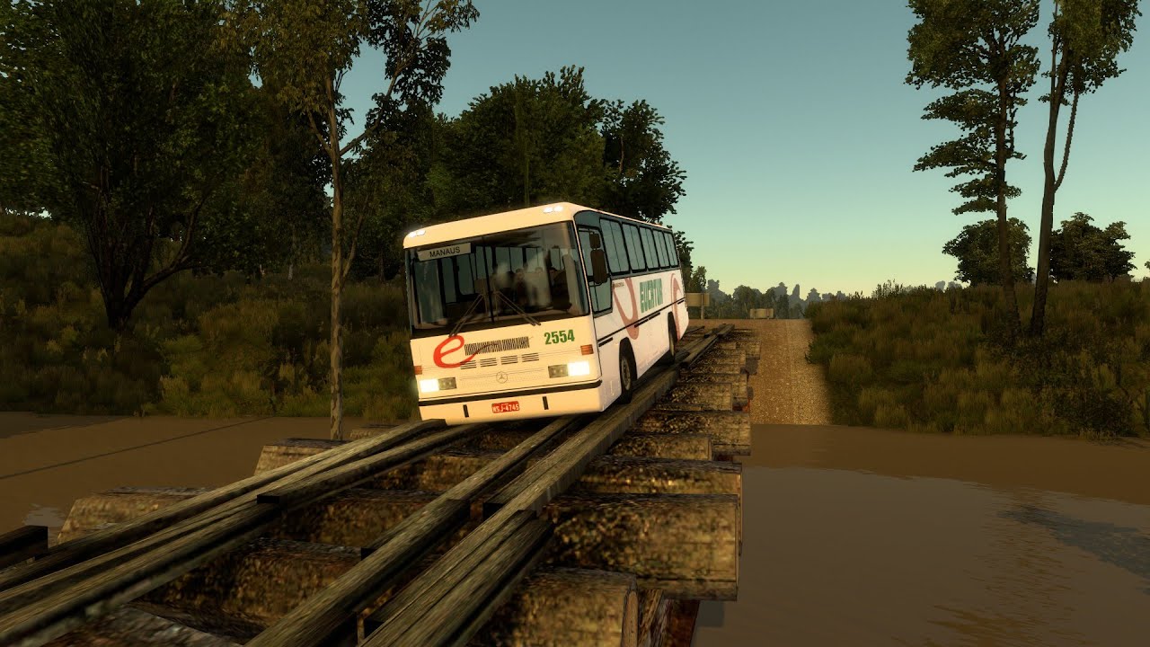 EURO TRUCK SIMULATOR MOD BUS/BR 319 TEVE ATE ASOMBRAÇÃO👻MARCOPOLO ...
