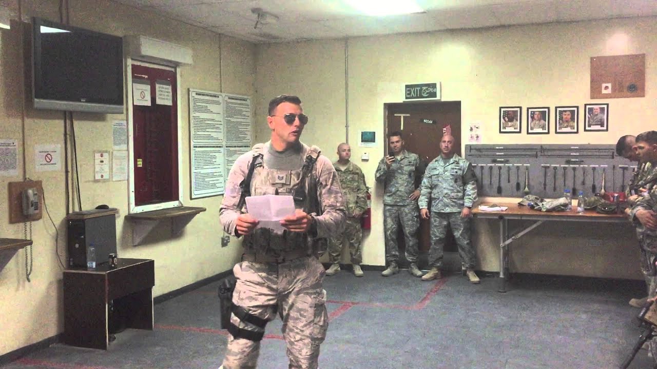 Security Forces Guardmount motivational speech - YouTube