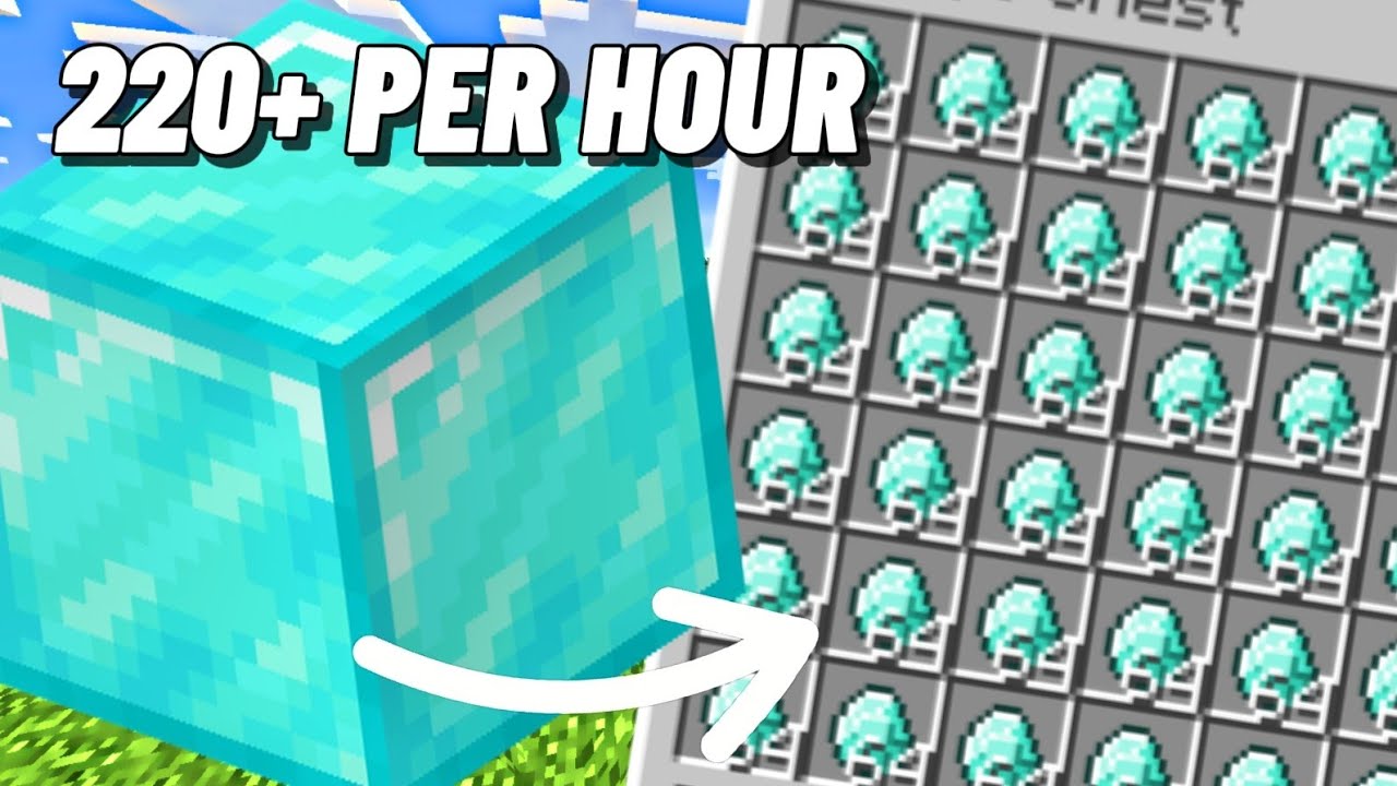Easiest Diamond Farm in Minecraft 1.21! | 220+ Diamonds Per Hour - YouTube