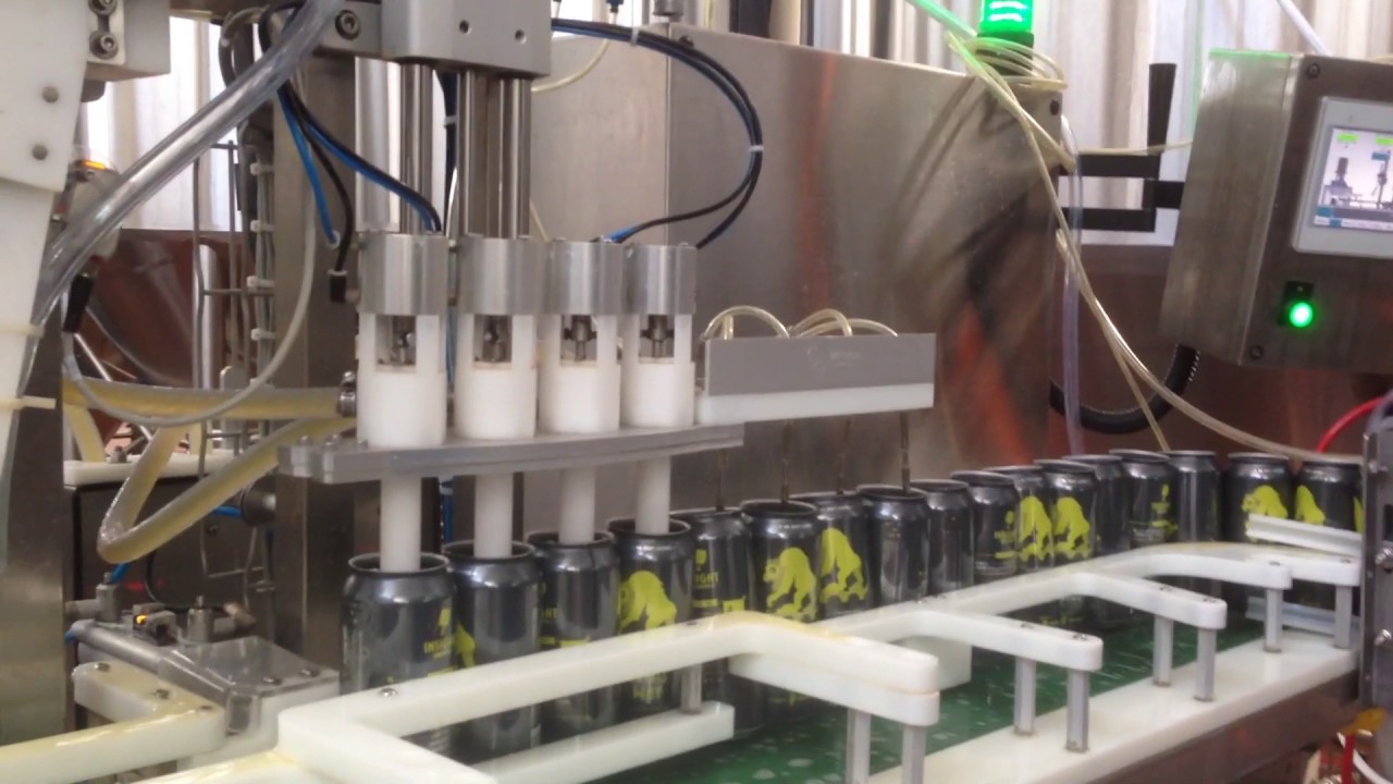 Insight Brewing canning line - YouTube