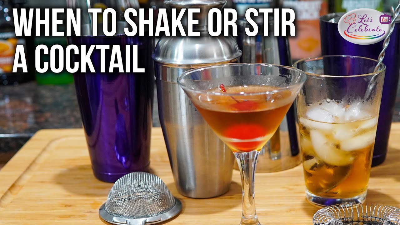 When to Shake or Stir a Cocktail - Basic Bar Skills - YouTube