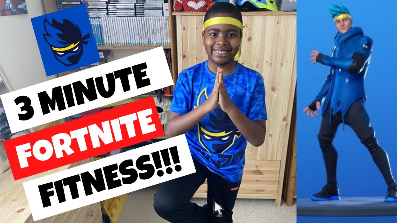 How to keep fit! | 3 Minute FORTNITE Fitness Dance Workout Challenge ...