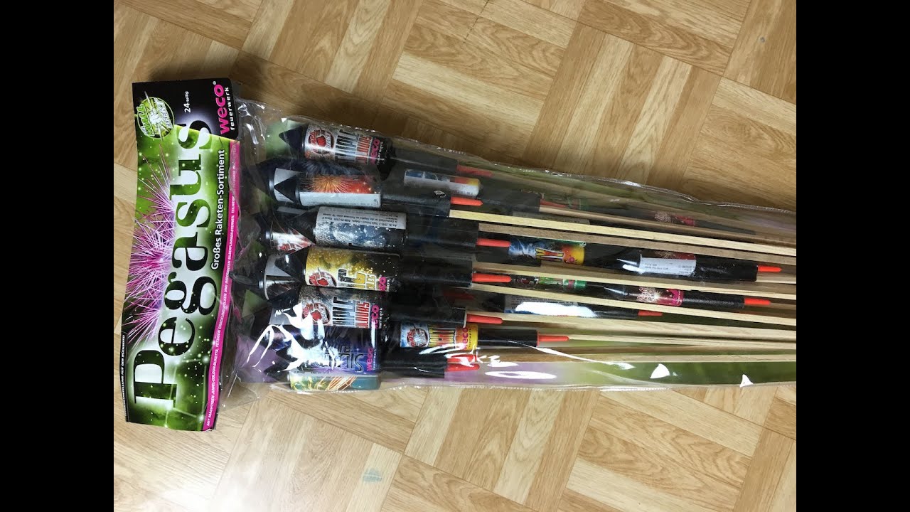 Weco - Pegasus - Raketen Set - Alle 24 Stück - YouTube