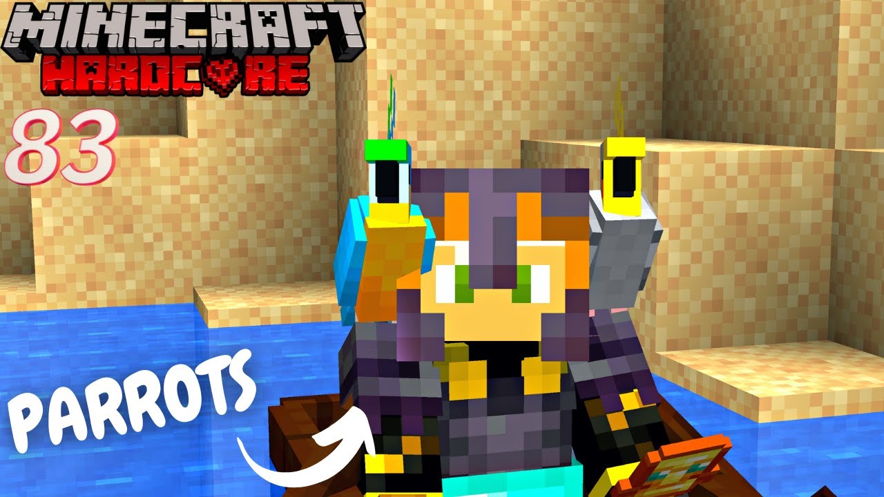 I found the RAREST PARROTS in Minecraft Hardcore! - YouTube