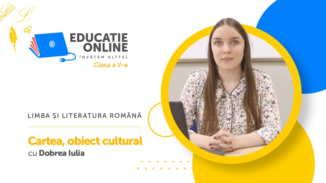 Limba și literatura română, Clasa a V-a, Cartea, obiect cultural - YouTube