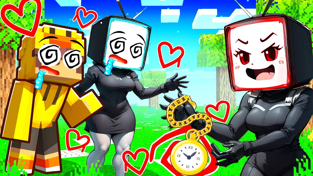 WHO is TV WOMAN EVIL SISTER in Minecraft?!? - YouTube
