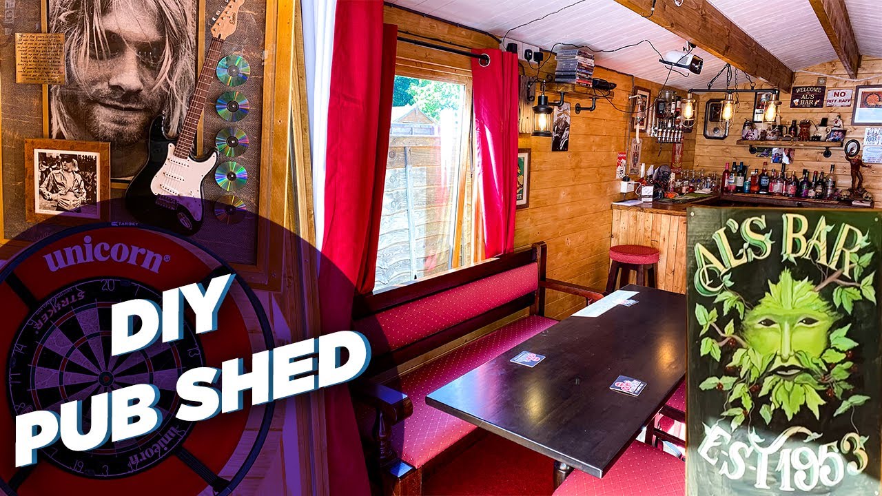 Wayne’s Garden Pub Shed | Al’s Bar | Dunster House TV - YouTube