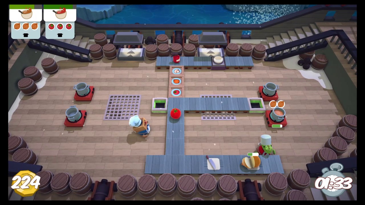 [Overcooked: Level 3-2] 2-Player OUTDATED World Record Score: 366 - YouTube