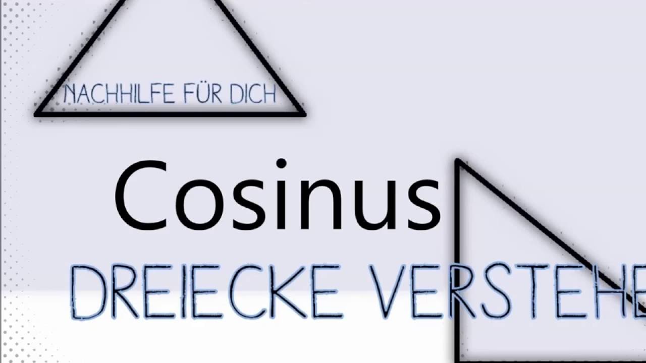Trigonometrie Einführung - Winkelfunktionen -Cosinus erklärt - YouTube