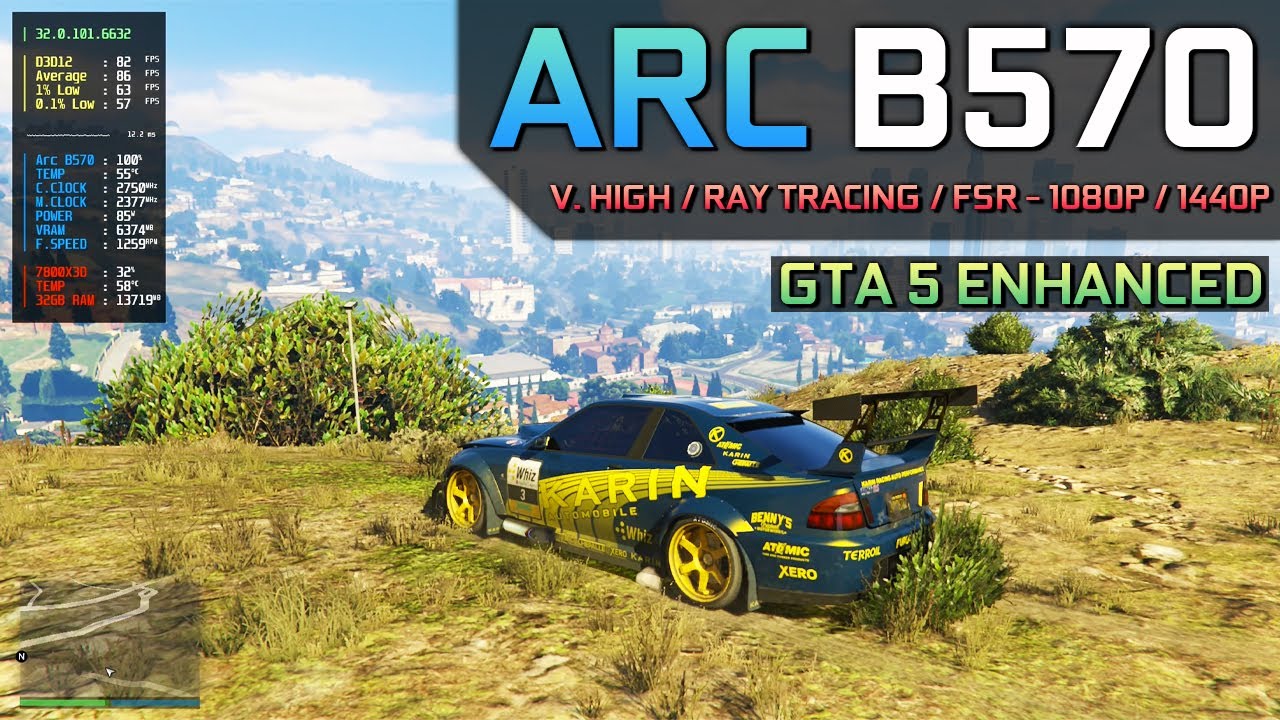 GTA 5 Enhanced - Arc B570 | Ray Tracing & DX12 Support - 1080P / 1440P ...