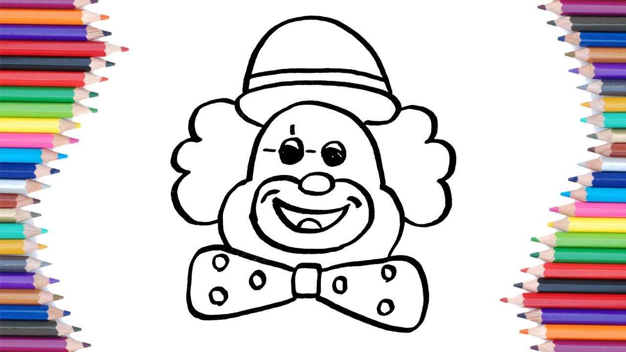 Clown drawing/easy clown design for children and teenagers - YouTube