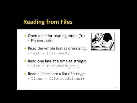 Ch8.1 - File I/O in Python - YouTube