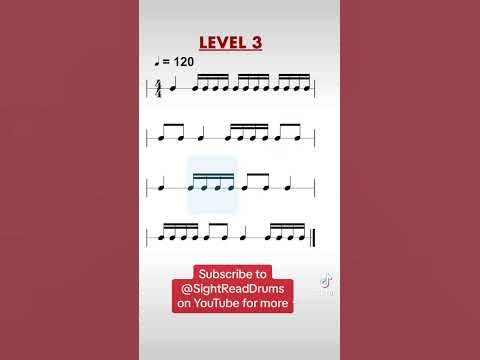 How fast can you play these 3 basic rhythms? #drums #drumsheetmusic # ...
