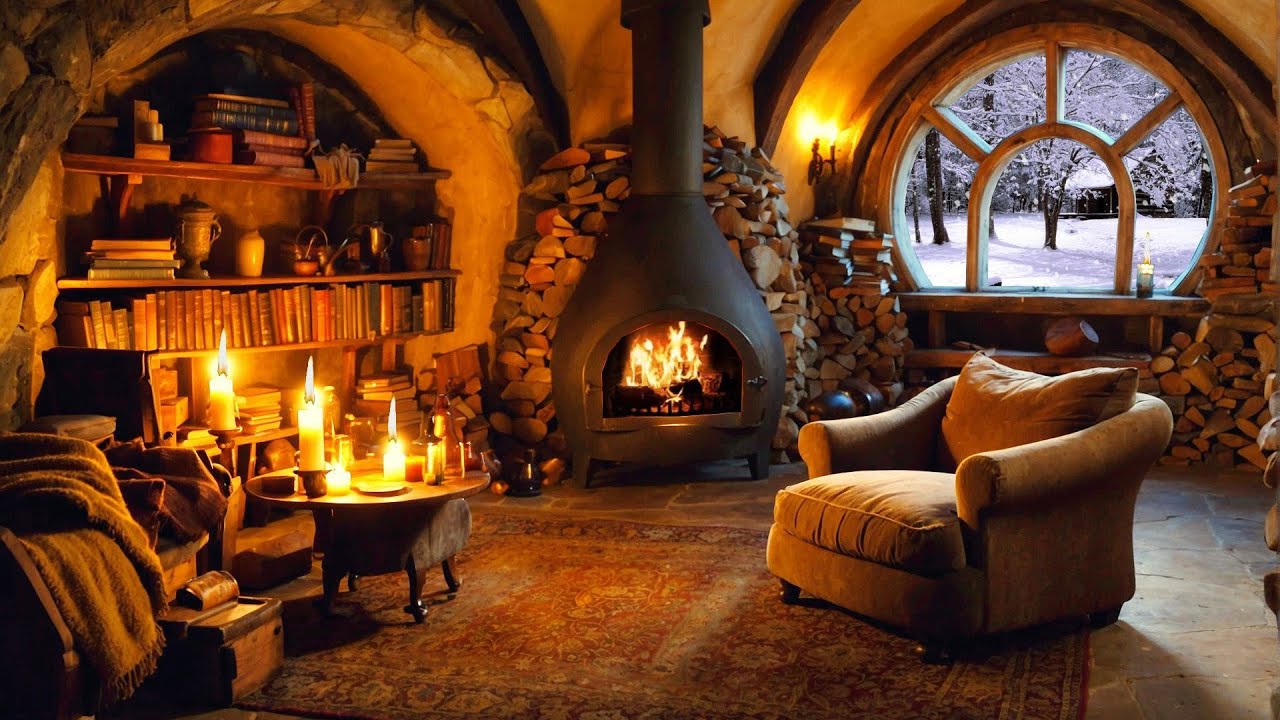 The Shire | Lord Of The Rings | Cozy Hobbit Village Ambience | Relaxing ...