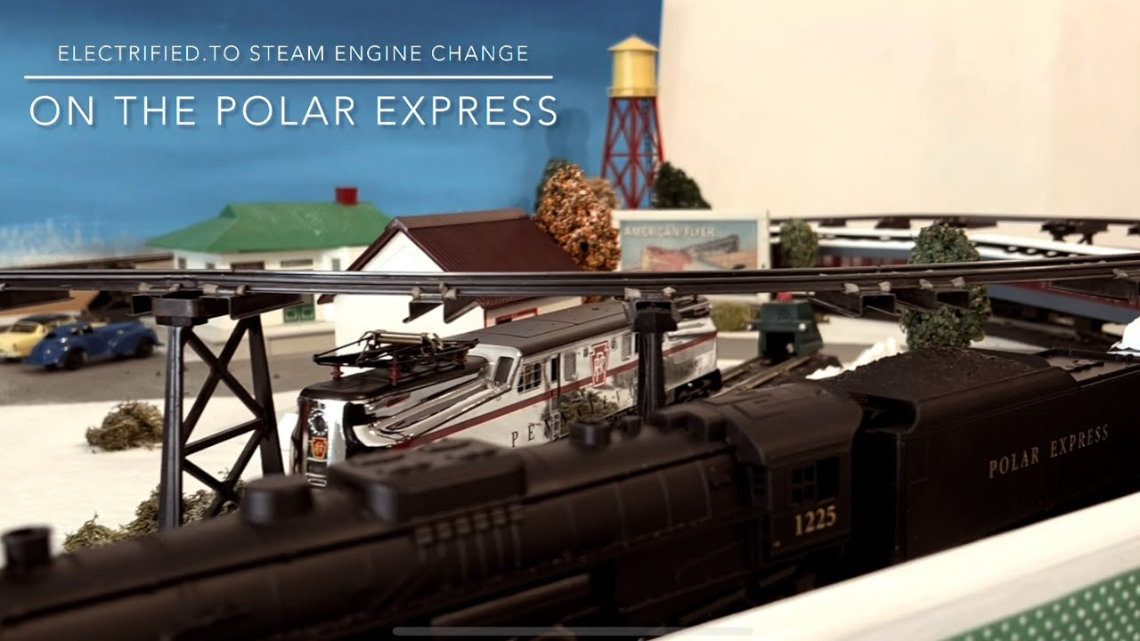My Christmas Display Layout: Electrified to Steam Engine Change on the ...