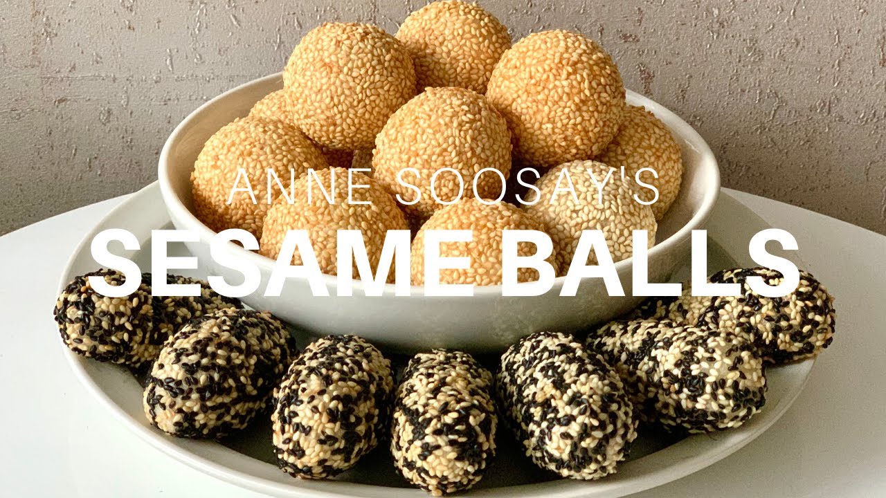 How to make Fried Sesame Balls - Done two ways, with Red bean & Peanut ...